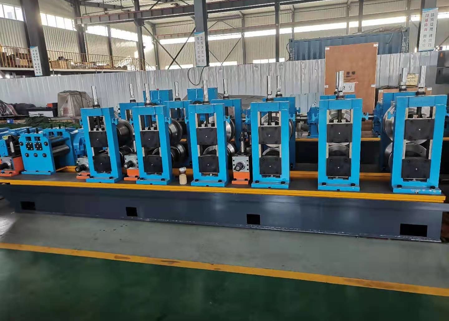 70x70mm ERW Square Tube Mill with 10mm Thickness & Rollers