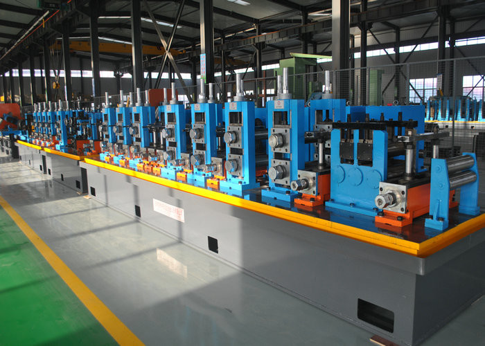 Blue ERW API Pipe Mill / High Frequency API Tube Welding Machine